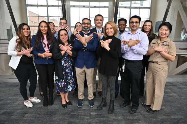 Group photo of the Lupus Clinical Trials Unit, with staff making a ...